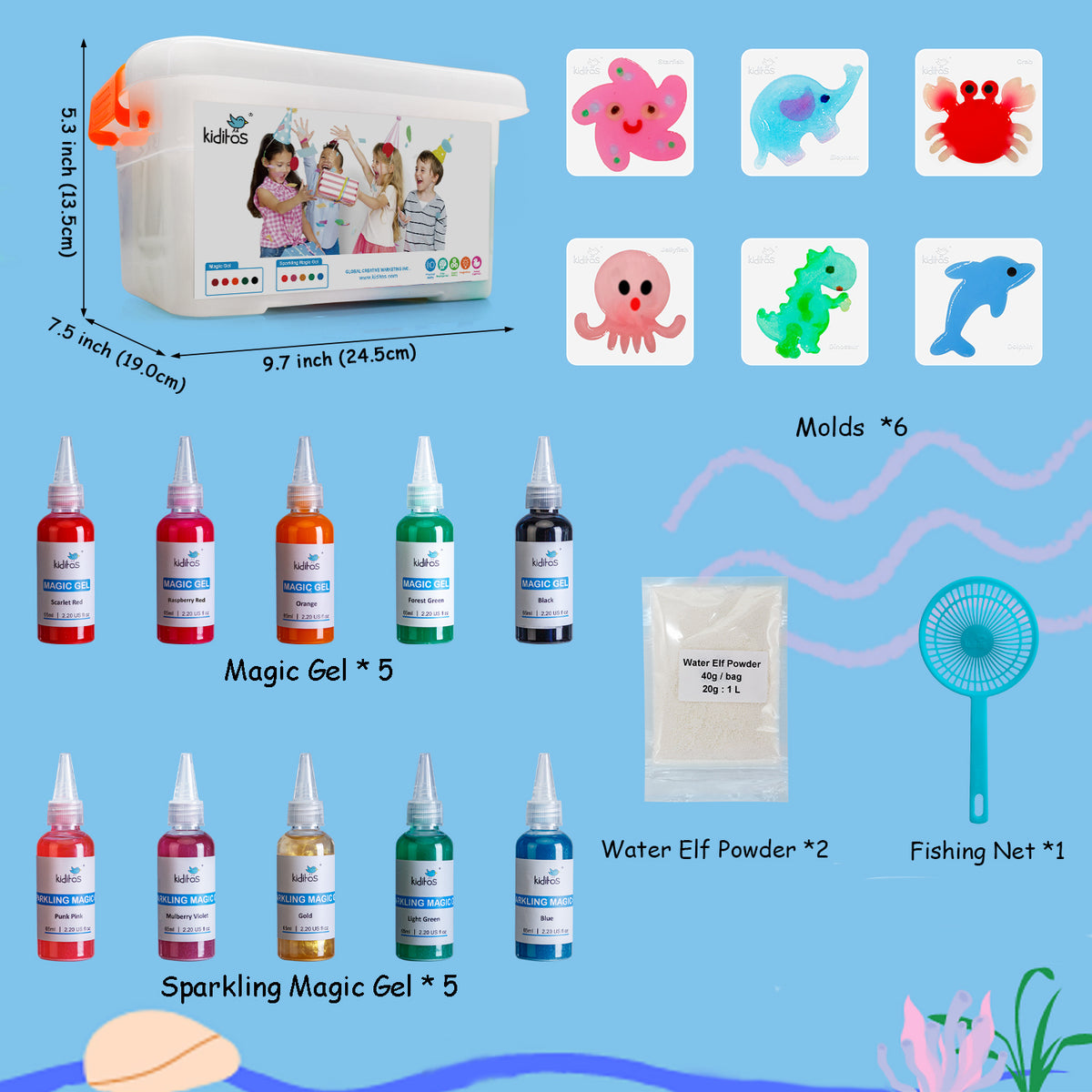 Magic Water ELF Toy Kit 10 colors New| Kiditos